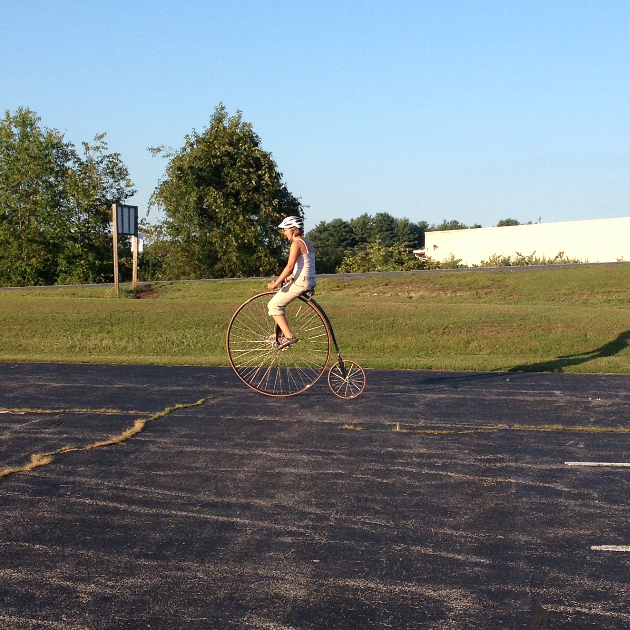 Riding a High Wheel - Bike Maryland | Bike Maryland